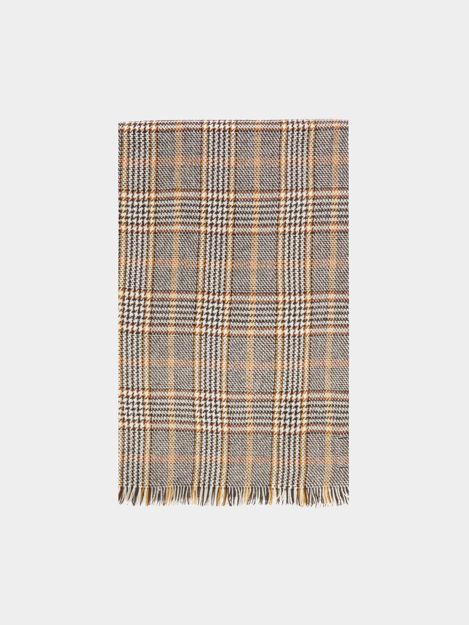 BUFANDA TWEED MARRÓN