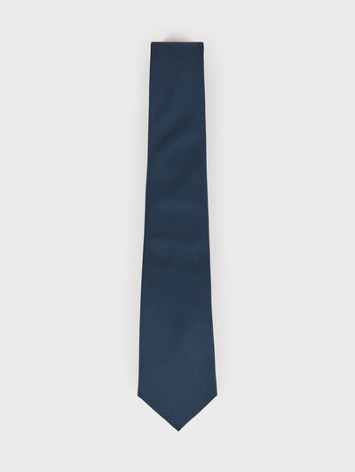 CORBATA LISA MATE AZUL MARINO