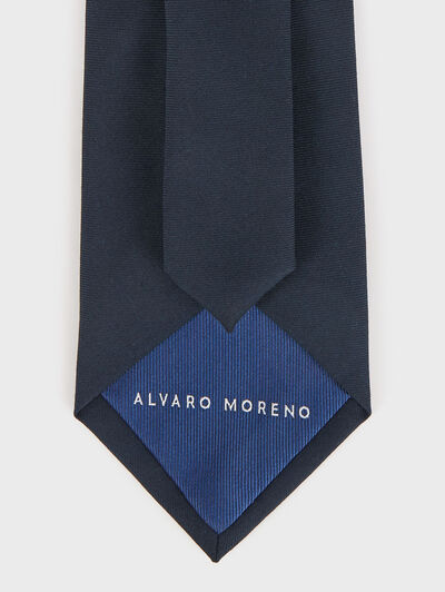 CORBATA LISA MATE AZUL MARINO