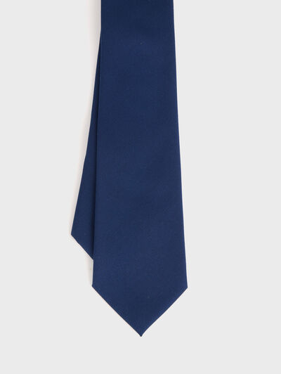 CORBATA LISA MATE AZUL