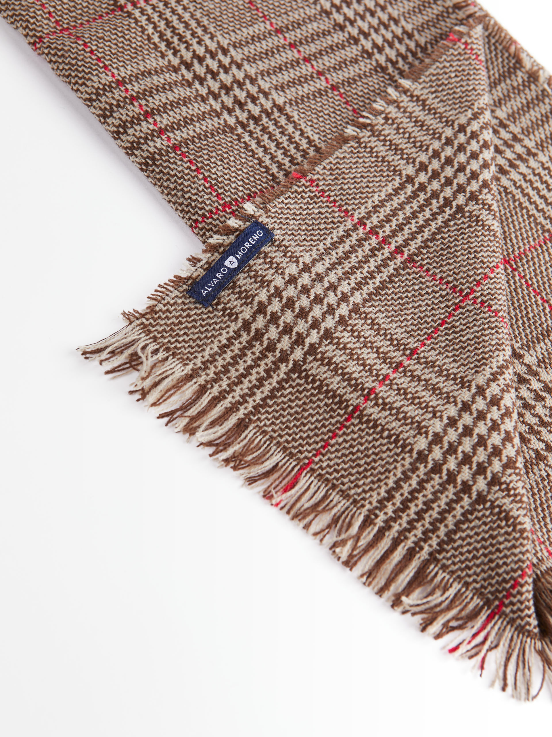 BUFANDA WALES CHECKS MARRÓN