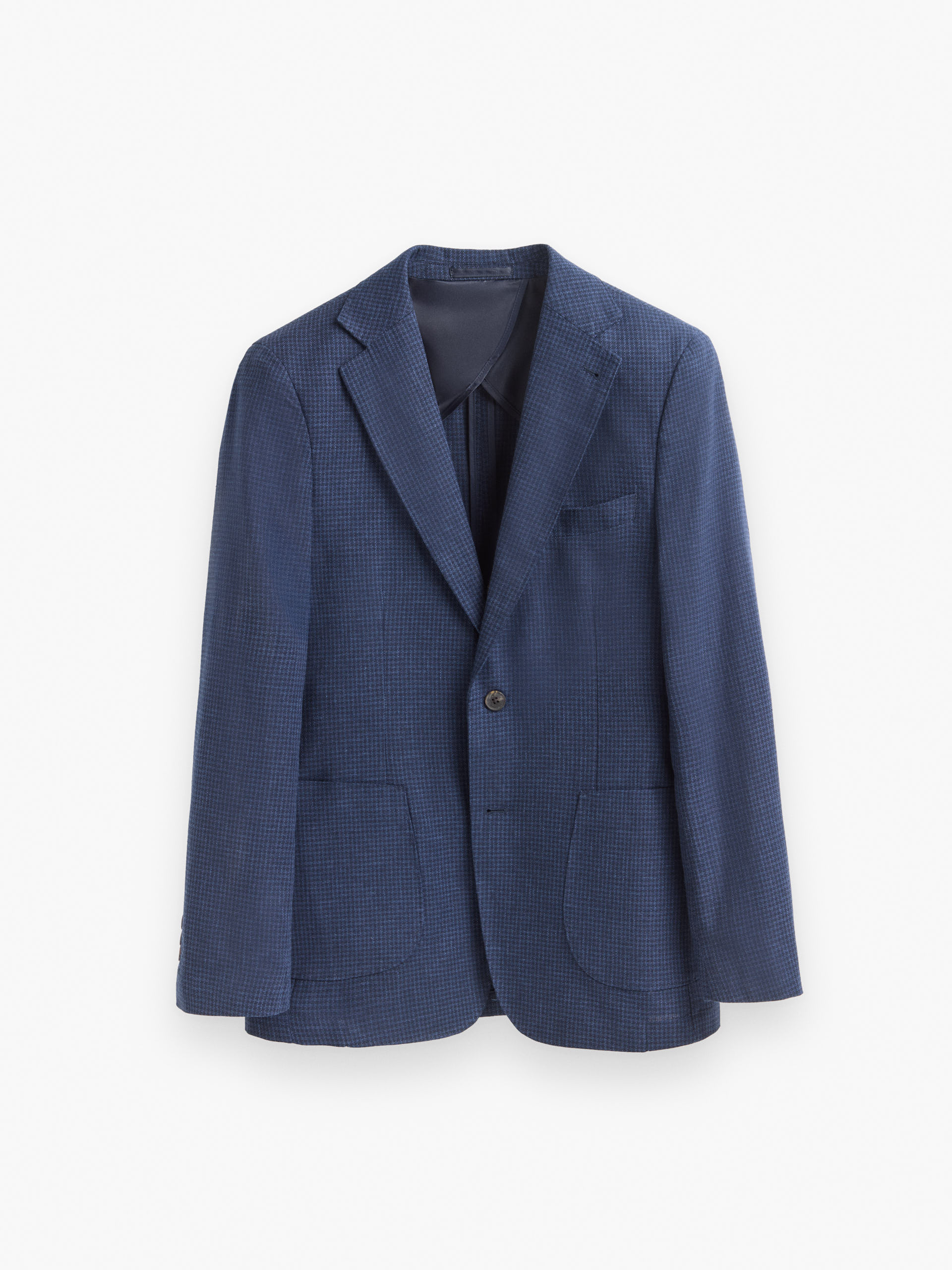 AMERICANA MICRO CHECKS AZUL MARINO