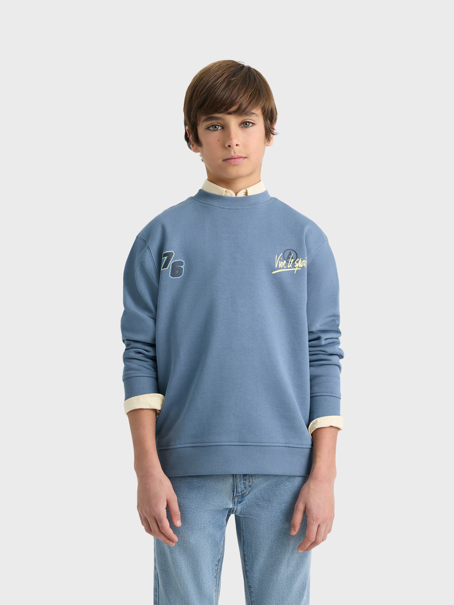 SUDADERA RACE KIDS AZUL
