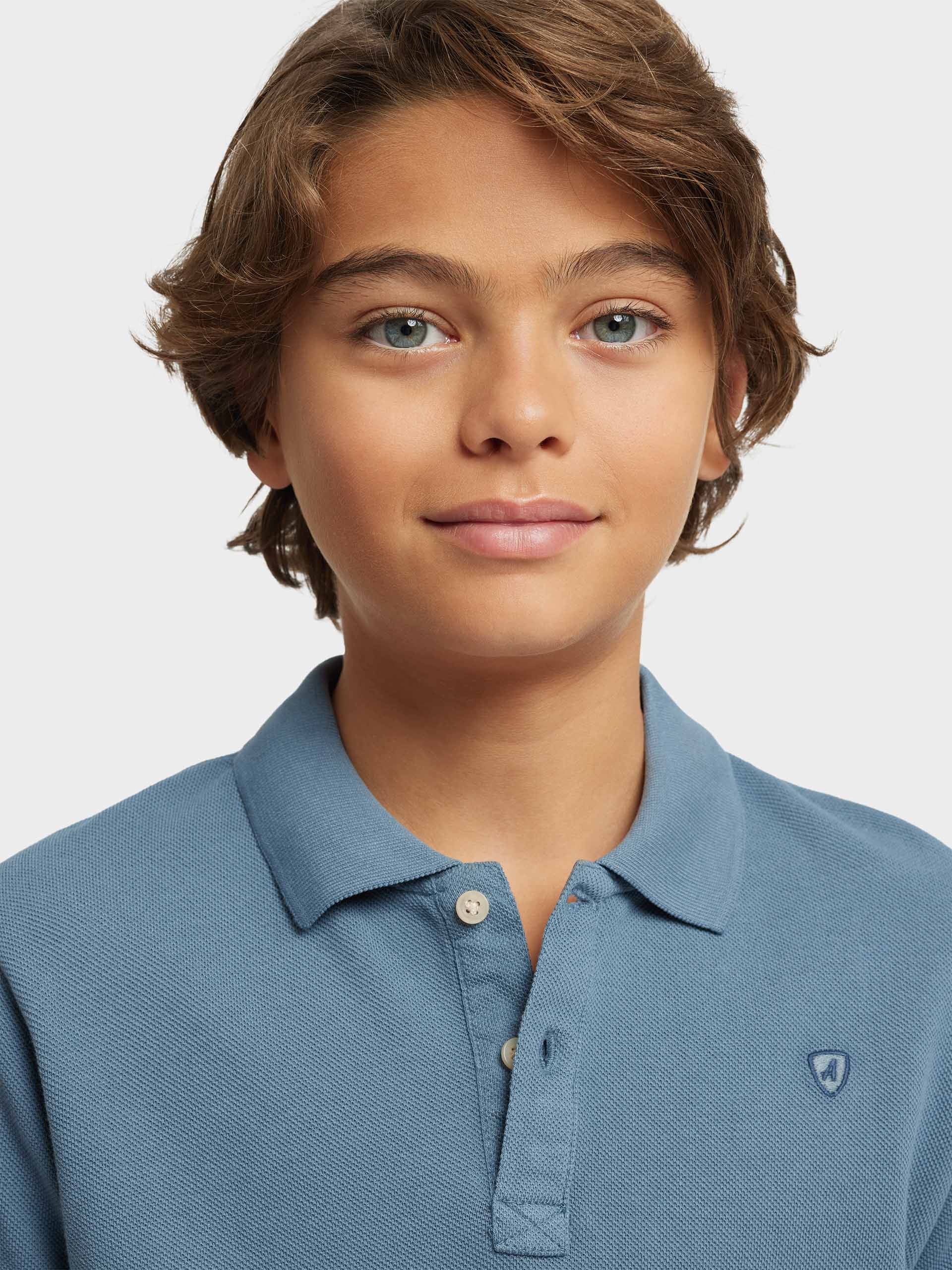 POLO STONE GD KIDS AZUL