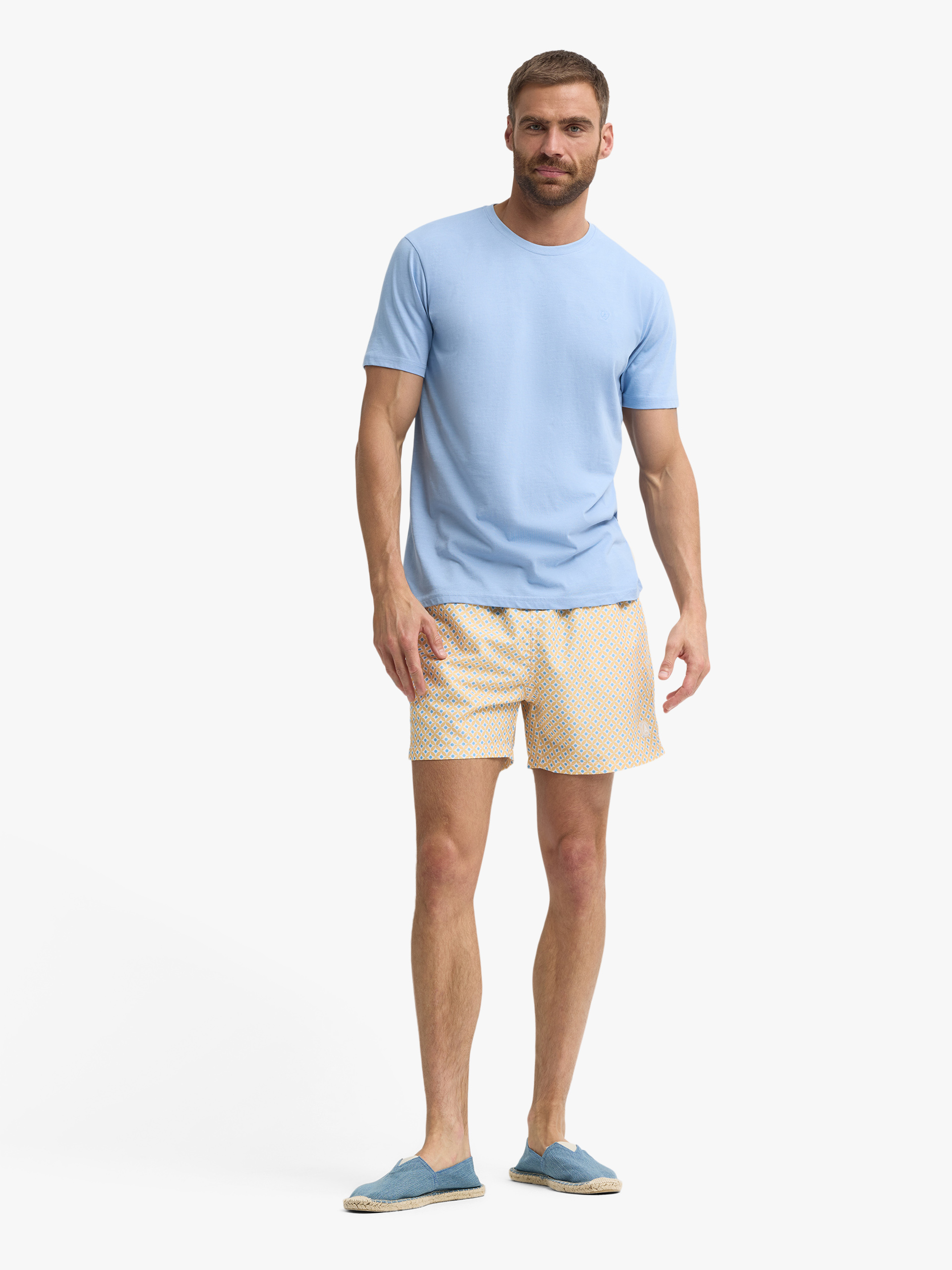 CAMISETA MELANGE CELESTE