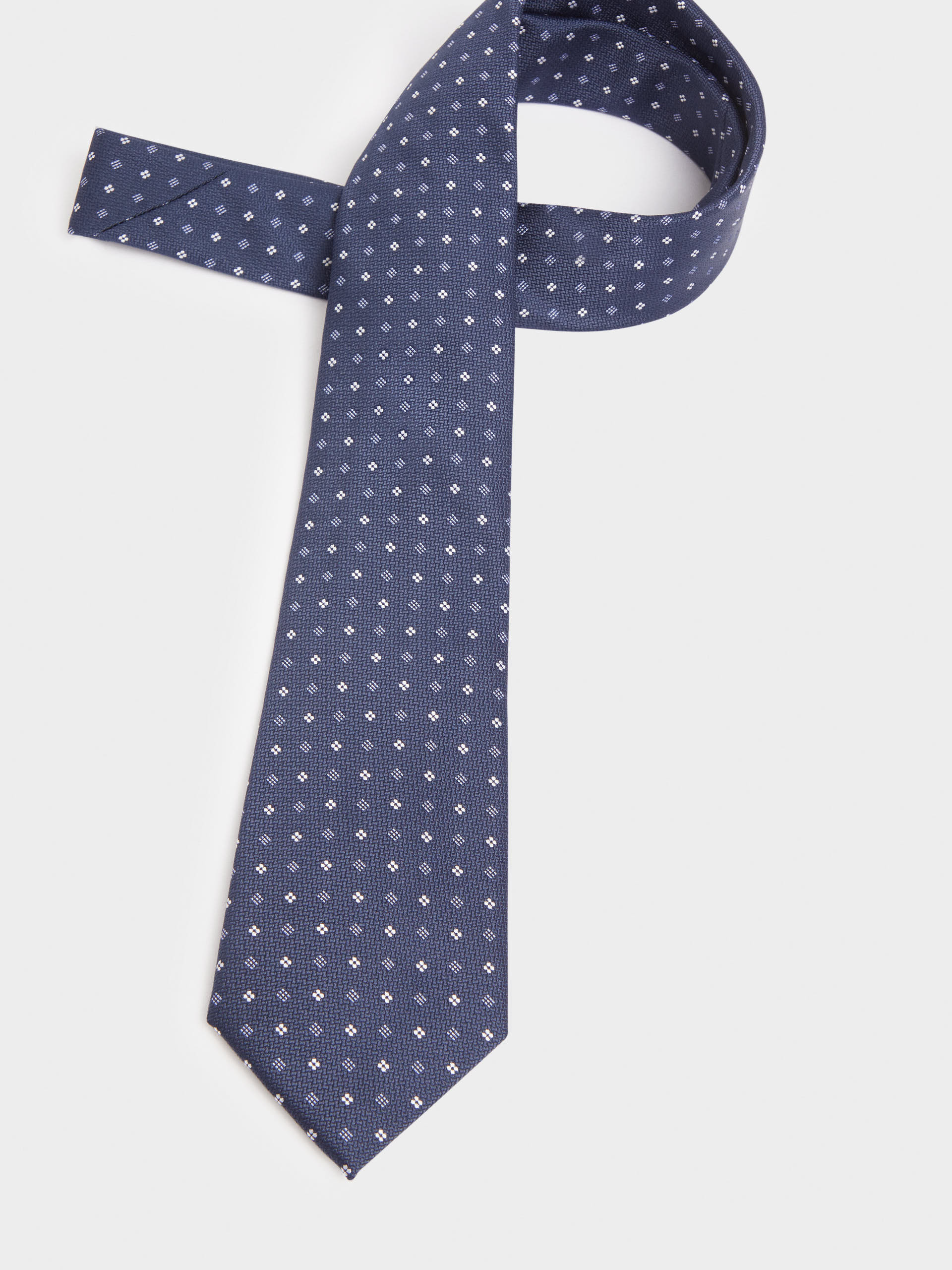 CORBATA JACQUARD MF AZUL MARINO