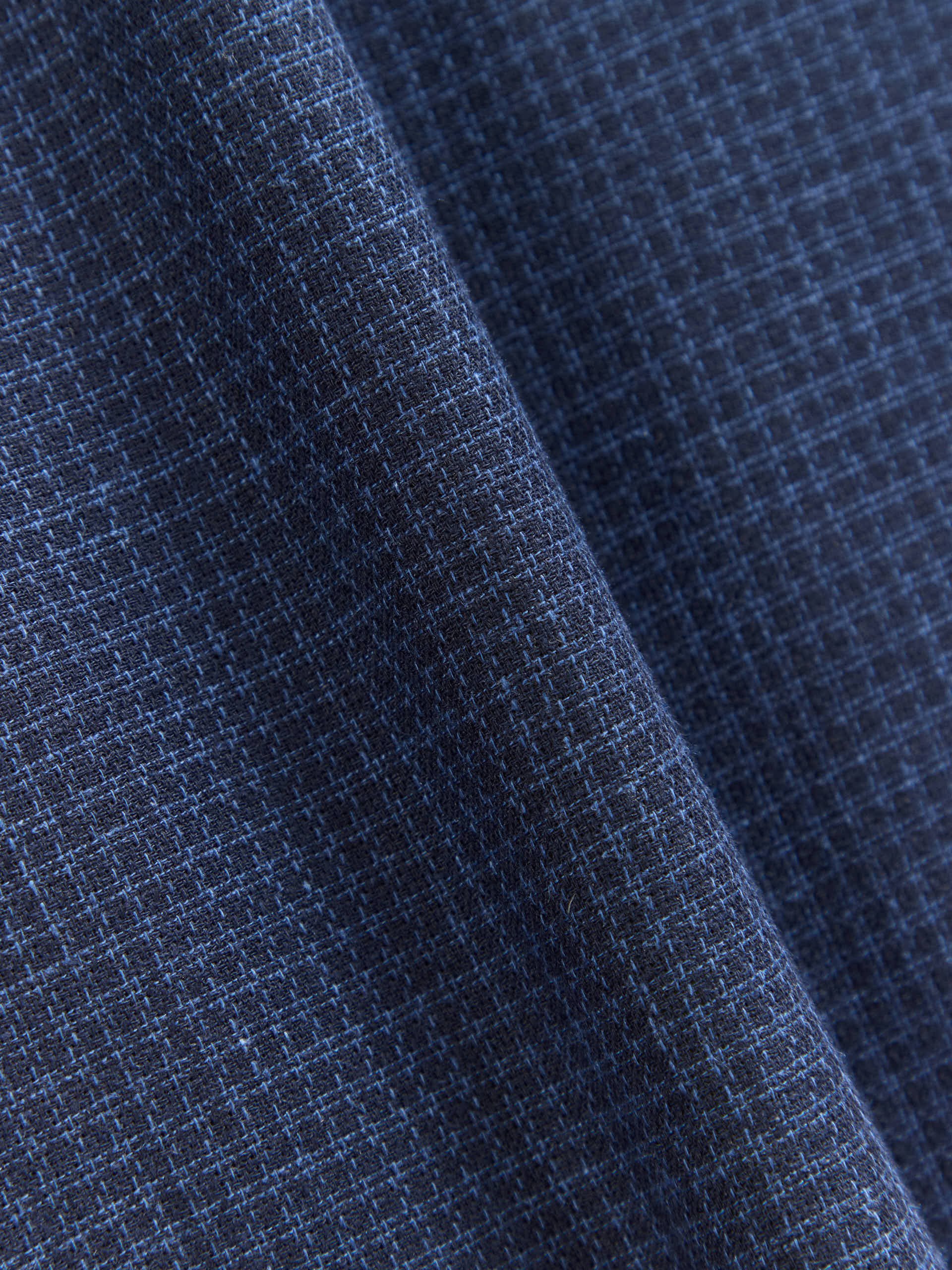 AMERICANA MICRO CHECKS AZUL MARINO