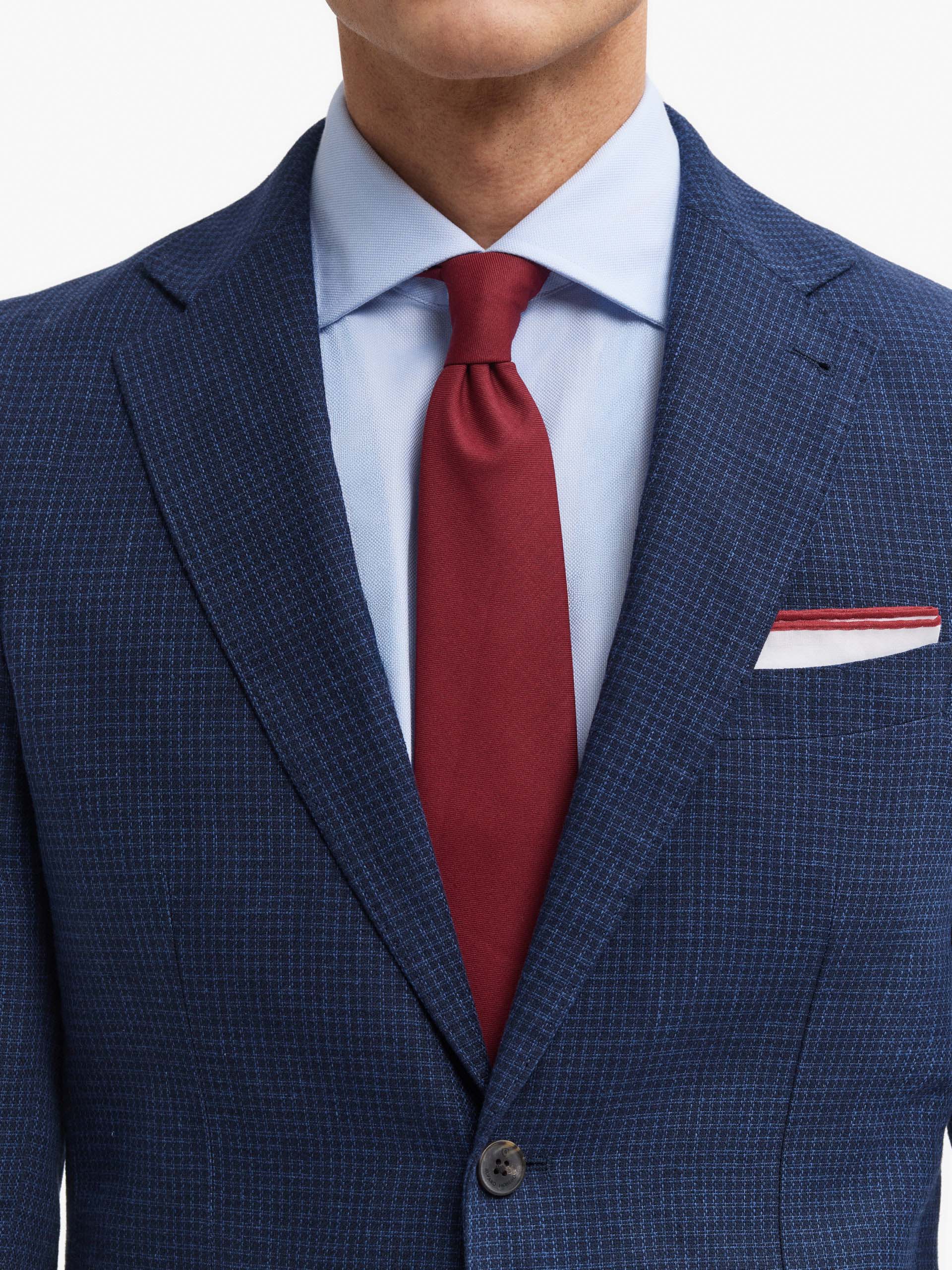 AMERICANA MICRO CHECKS AZUL MARINO