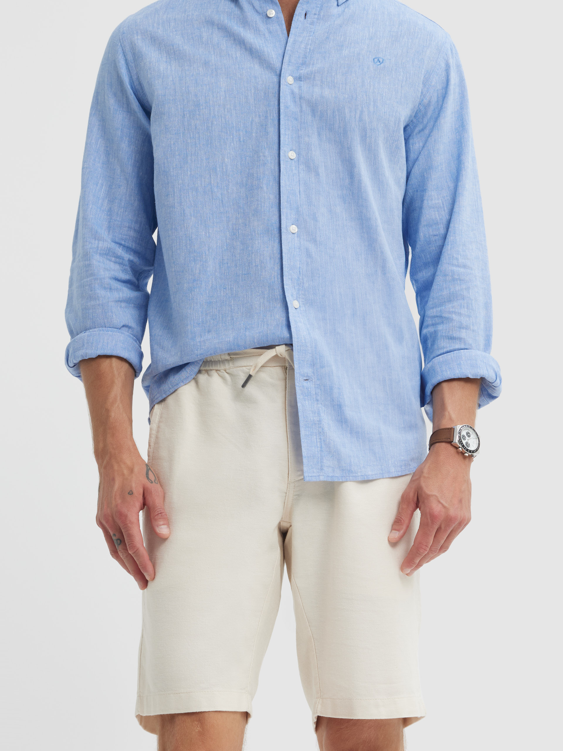 BERMUDA ESTRUCTURA LINO CRUDO